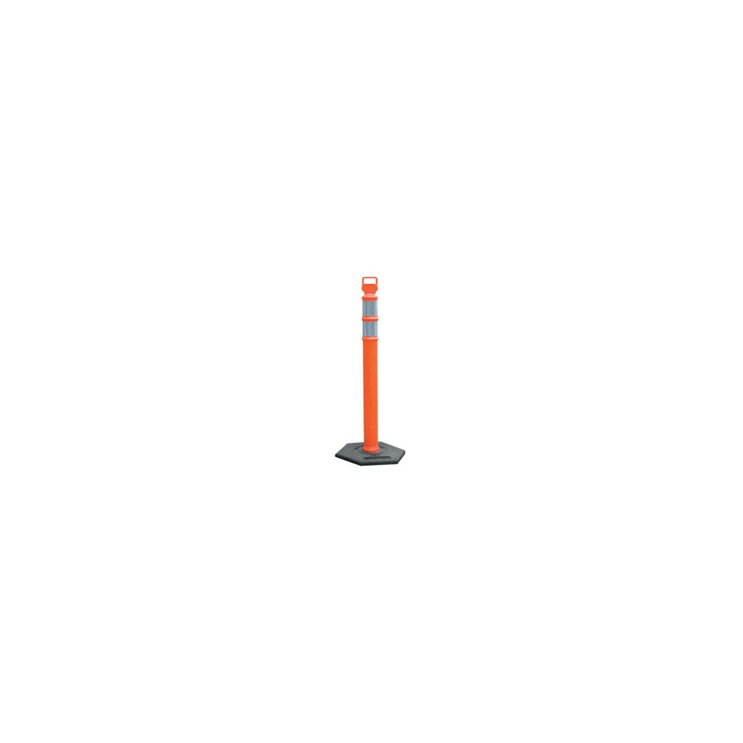 Cortina Orange Delineator Post W/10Lb. Base Packed