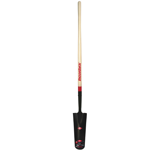 Razor-Back 16" Drain Spade Shovel with Wood Handle